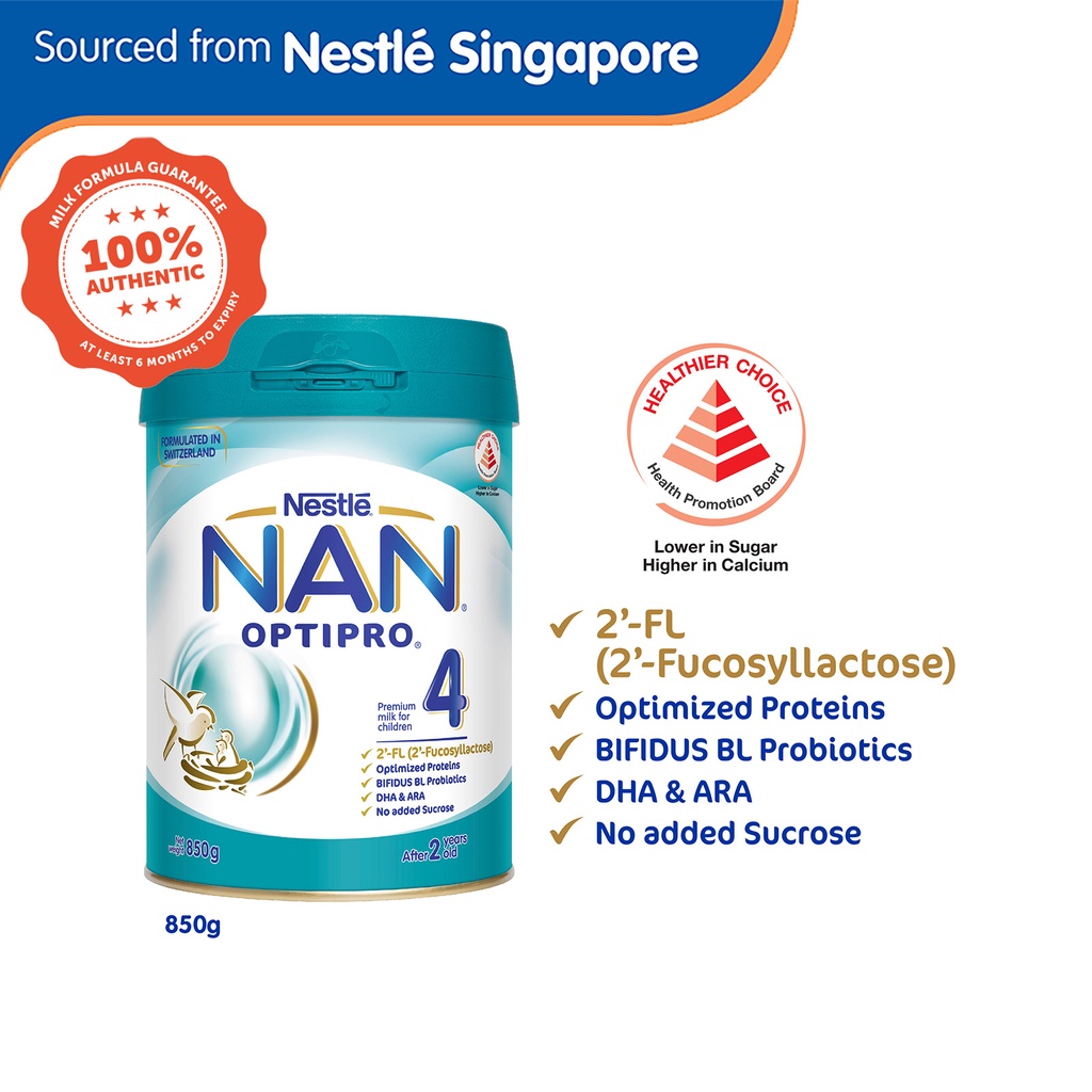 Jual [SINGAPORE] Nestlé NAN OPTIPRO Growing Up Milk 850g [NEW PACKAGING ...
