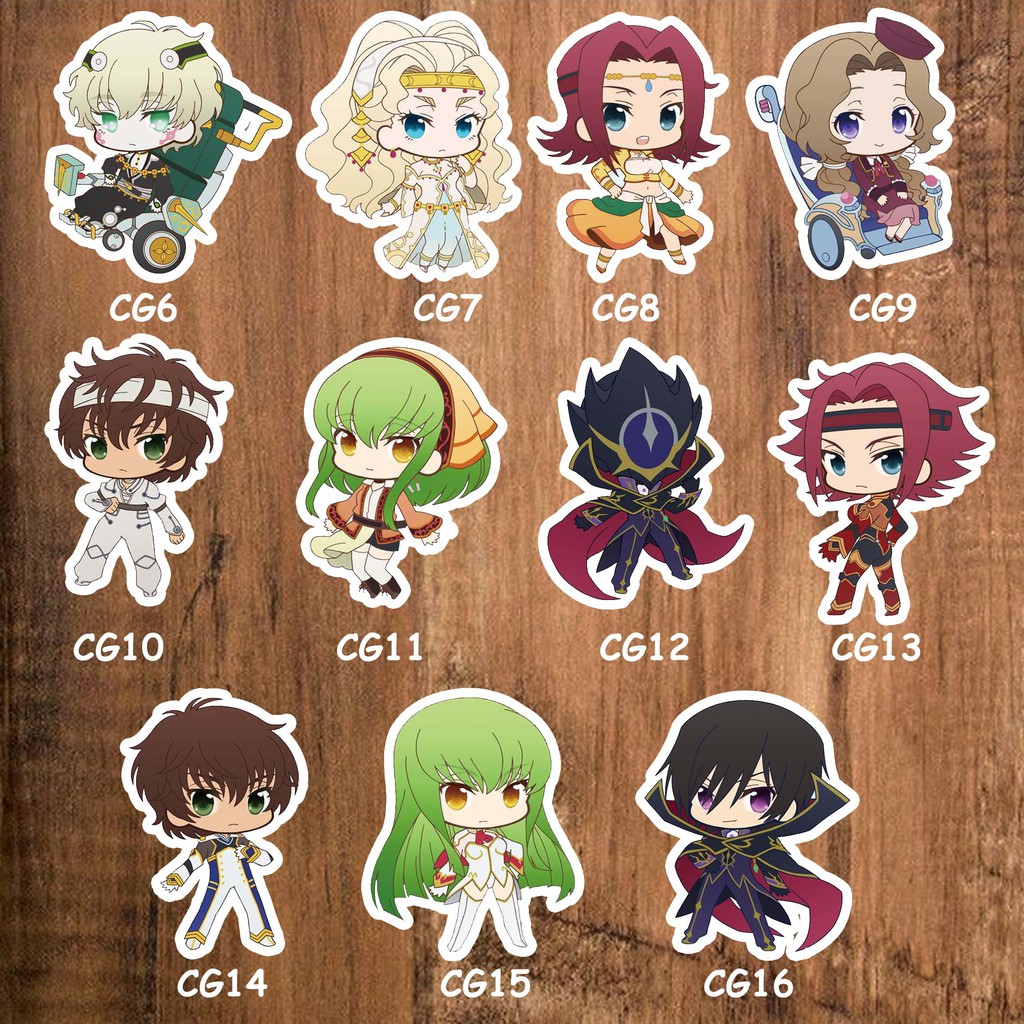 Jual sticker stiker anime lengkap Code Geass seri 2 | Shopee Indonesia