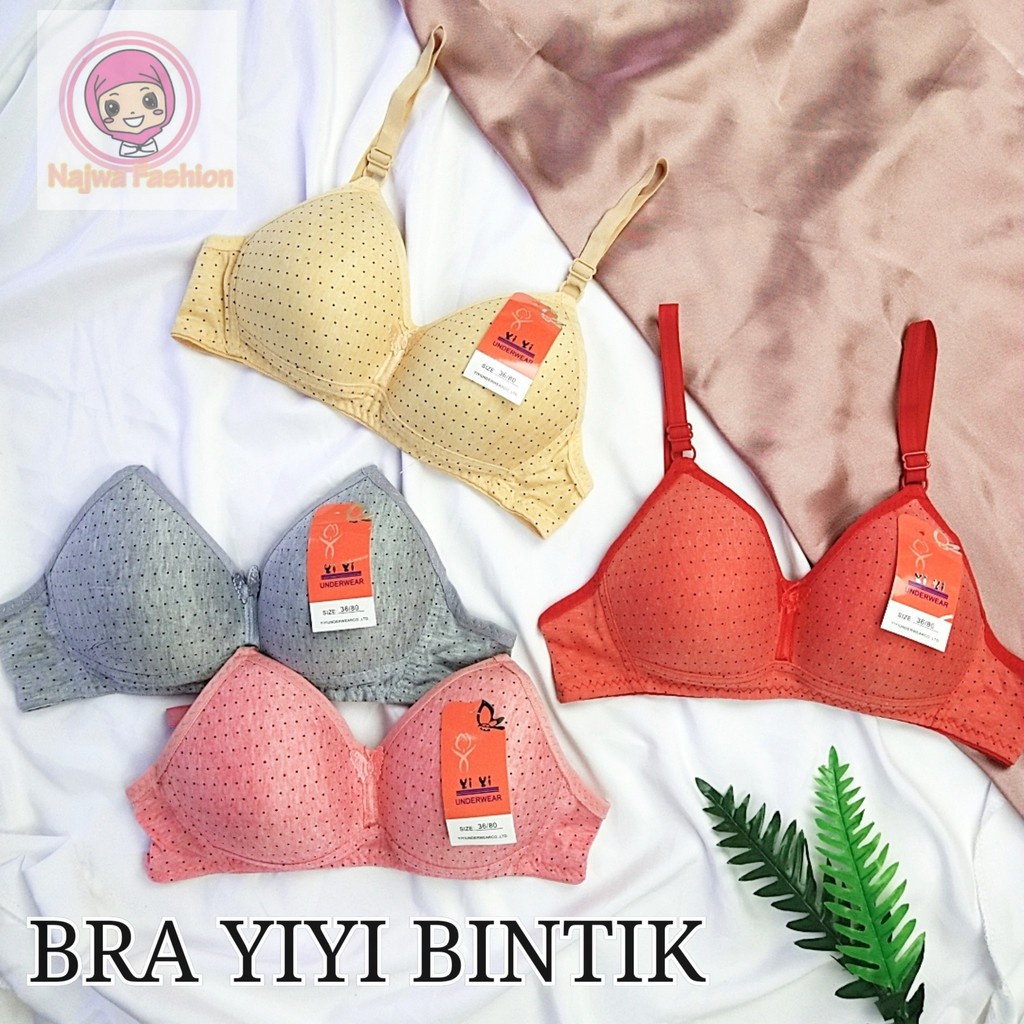 Jual NAJWA - Bra / BH Busa Tipis Tanpa Kawat / BH Sport YiYi | Shopee ...