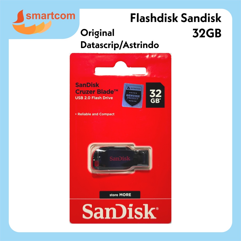 Jual ORIGINAL FLASHDISK SanDisk 32GB Cruzer Blade CZ50 | Shopee Indonesia