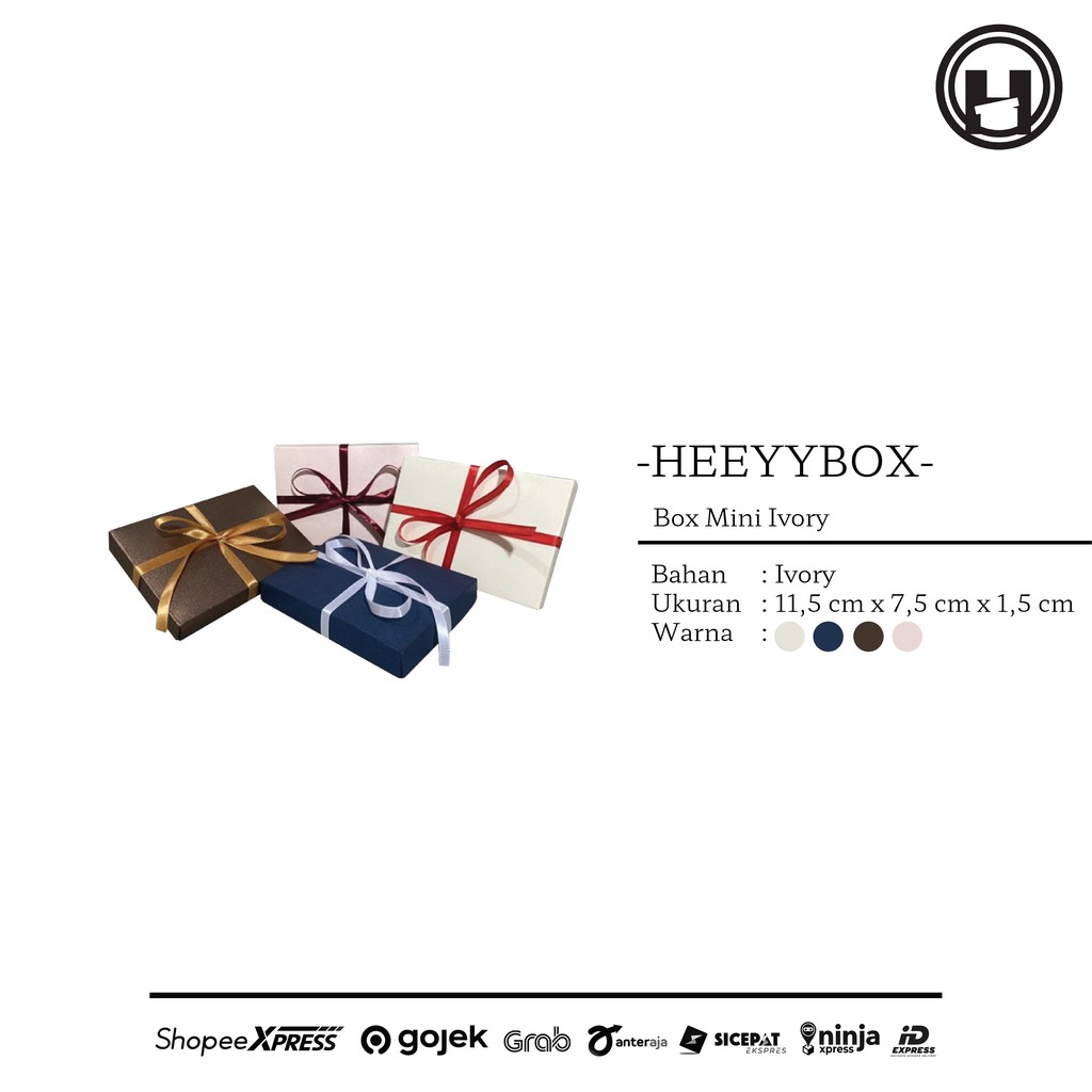 Jual HEEYYBOX | Fancy Paper Box Model Tutup Pisah + Ribbon / Kotak Kado ...