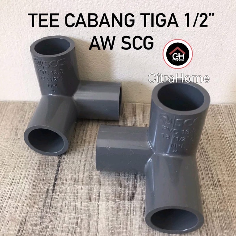 Jual Tee Cabang 3 PVC 1/2” AW SCG | Shopee Indonesia