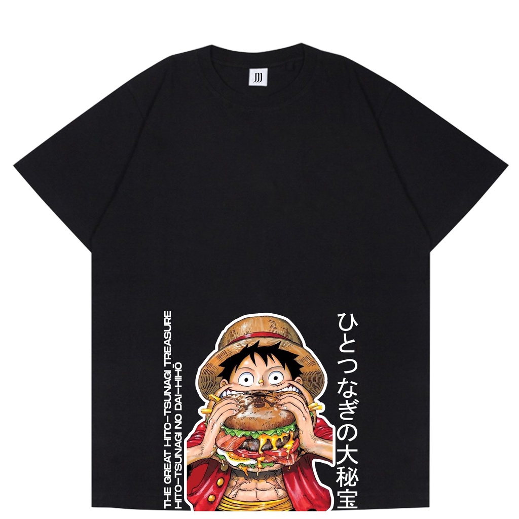 Jual Kaos One Piece LUFFY BURGER Kaos Anime One Piece Original Kaos ...