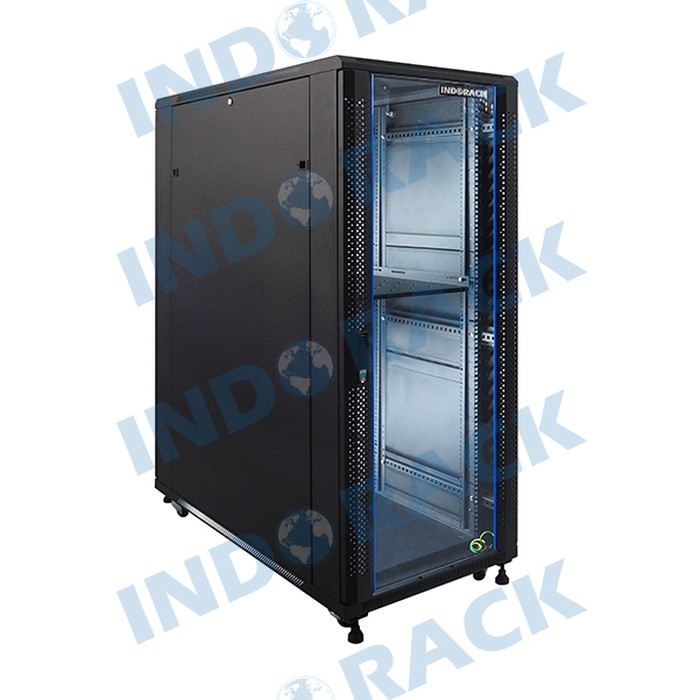 Jual INDORACK Rack Server Close Rack 32U Depth 1150mm Glass Door ...