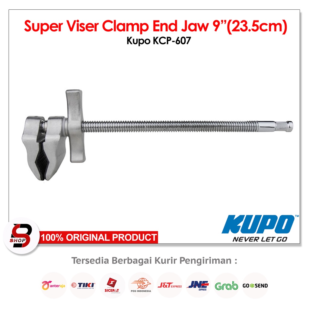 Jual KUPO SUPER VISER CLAMP- 9" CARDELLINI CLAMP with END JAW KCP-607 | Shopee Indonesia