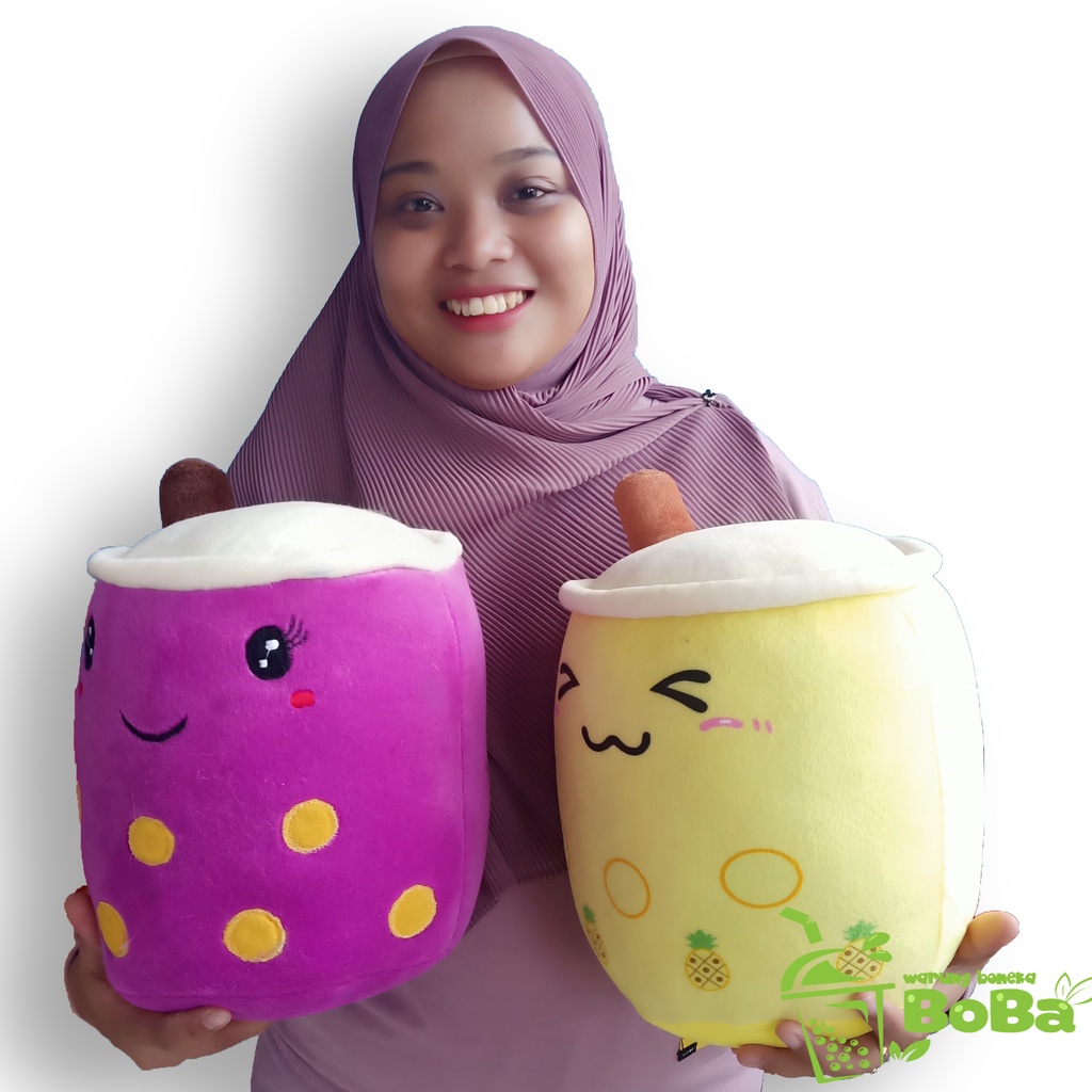 Jual Boneka bentuk Minuman Boba Bubble Milk Tea ukuran L 23cm | Shopee ...