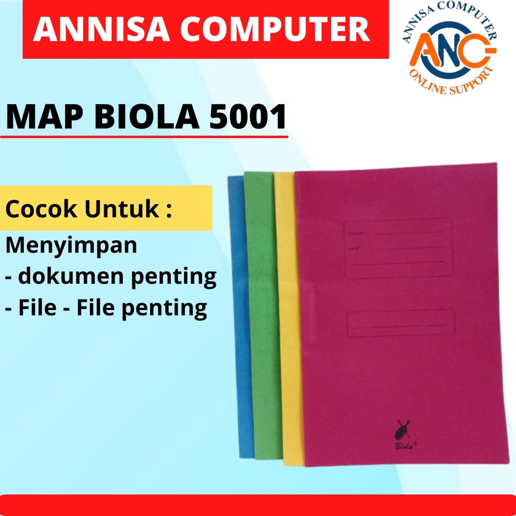 Jual Stop map / Map Biola 5001 snelhecter / Map Kertas Folio / isi 50 ...