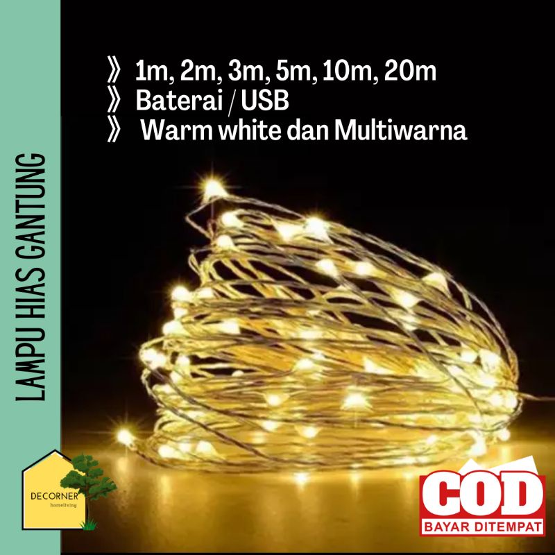 Jual Lampu Hias Indoor Outdoor Lampu String Pohon Jalan Lampu DIY LED ...