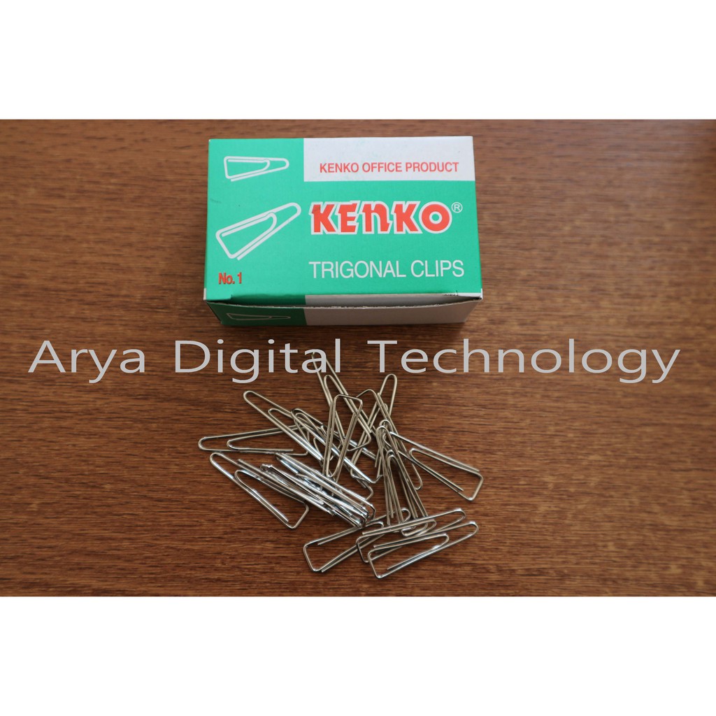 Jual Trigonal Clips No 01 Kenko Penjepit Clip Klip Kertas Segitiga ...