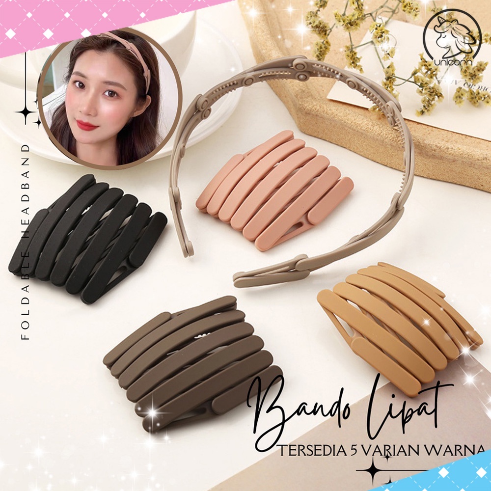 Jual BANDO Lipat gaya Korea | Korean Foldable Headband | Bando Korean ...