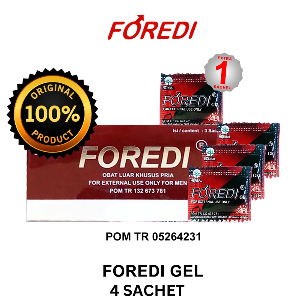 Jual Foredi Gel Original Isi 4 Sachets Garansi Asli PT. ABE | Gel Oles ...