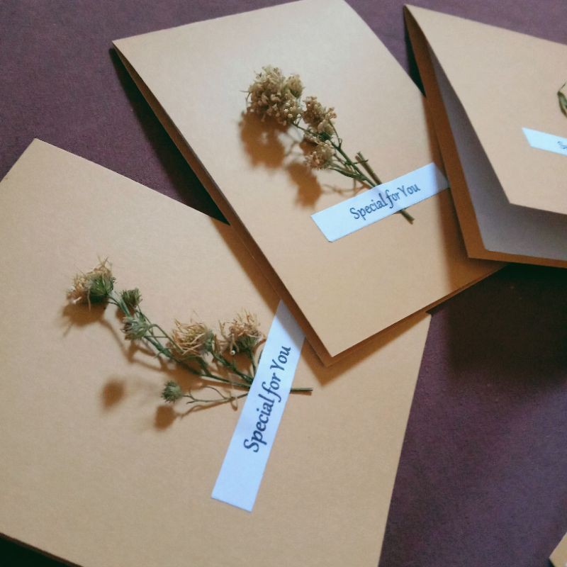 Jual KARTU UCAPAN BUNGA KERING | Shopee Indonesia