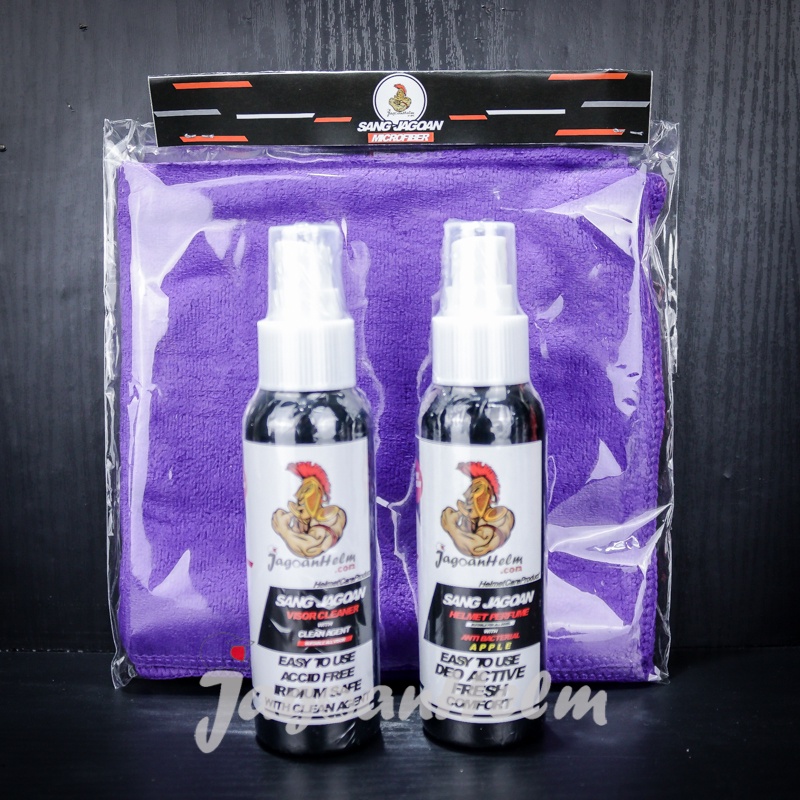 Jual PEMBERSIH KACA | VISOR CLEANER - LAP MICROFIBER - PARFUM | HELMET ...