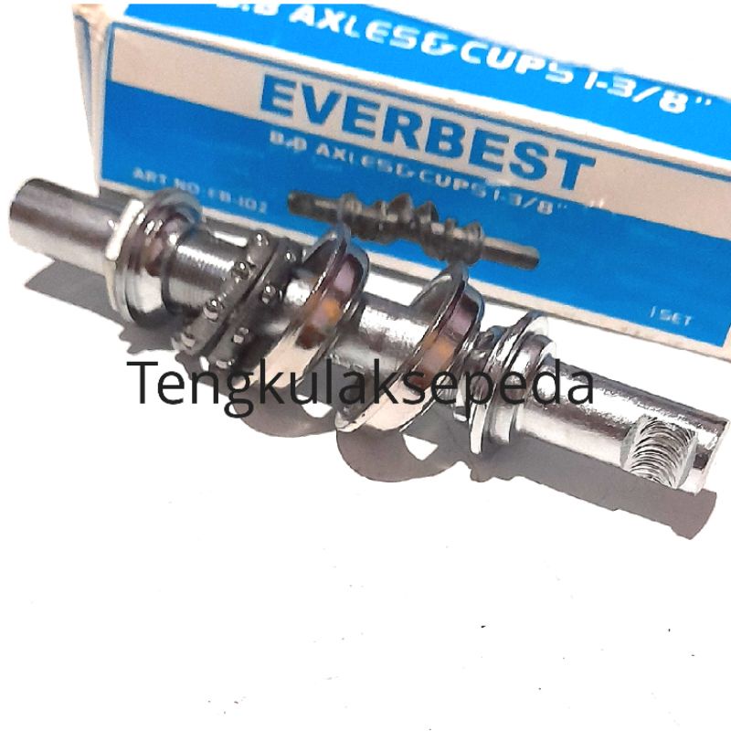 Jual Full set As Tengah Kroncong Gir Sepeda BB Axles Cup 1-3/8 ...
