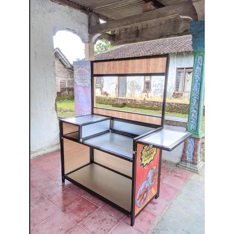 Jual gerobak lipat booth portable jumbo | Shopee Indonesia