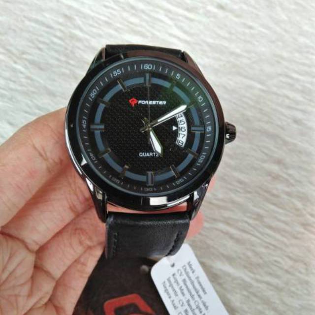 Jual JAM TANGAN FORESTER JTF 3003 BLK - JAM ANALOG PRIA | Shopee Indonesia