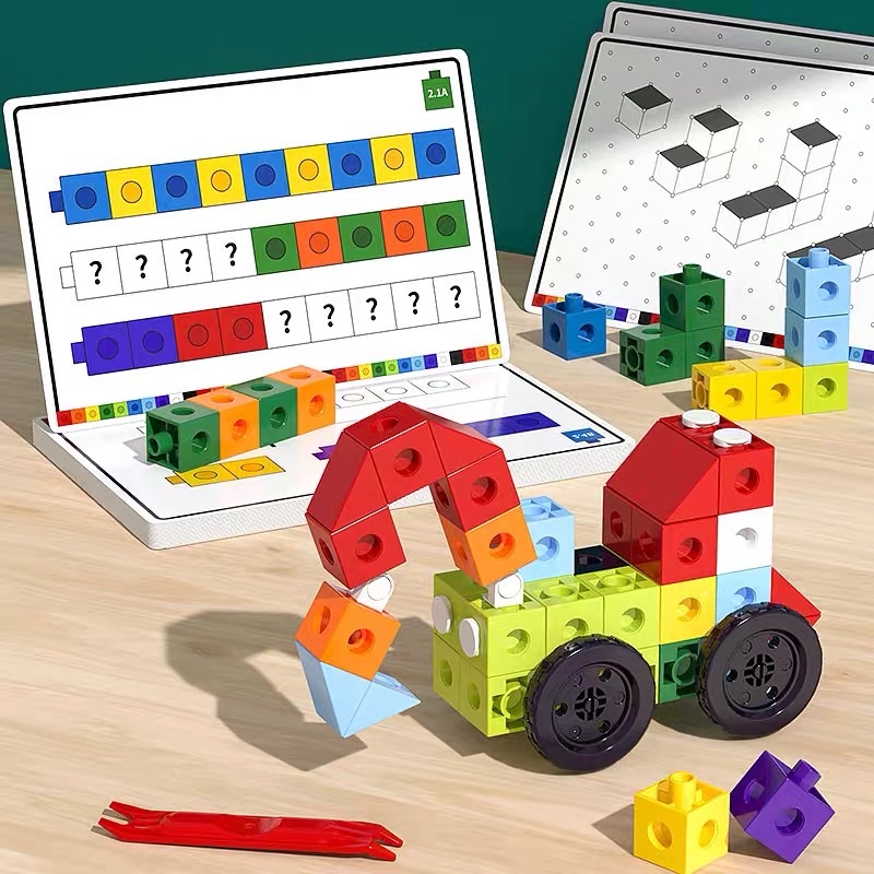 Jual math link cubes - math thinking training set - belajar matematika ...