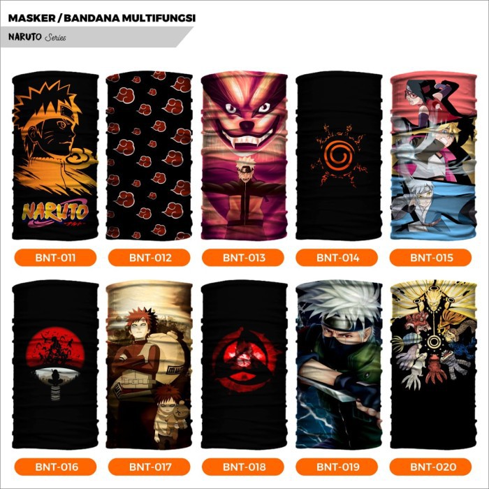 Jual Masker Motor Buff Bandana Naruto One Piece Anime Kartun Manga ...