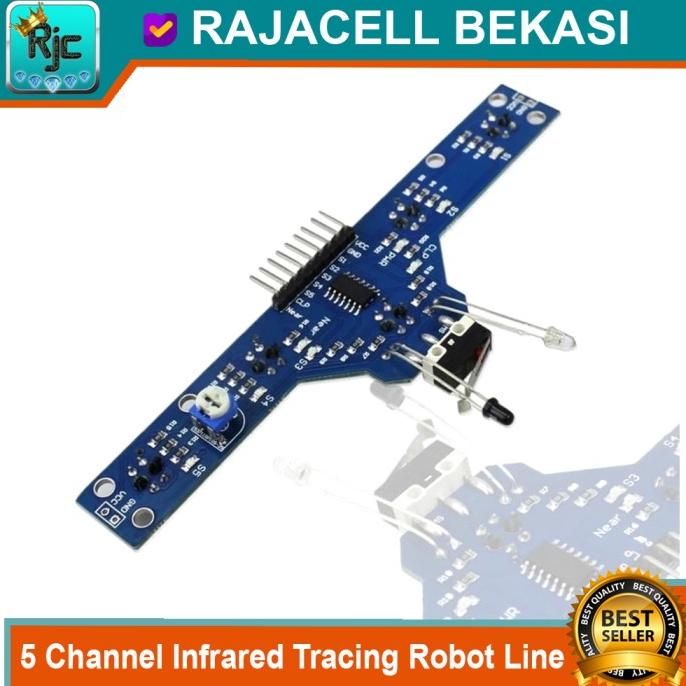 Jual BFD-1000 5 Channel Infrared Tracing Robot Line Follower Avoider ...
