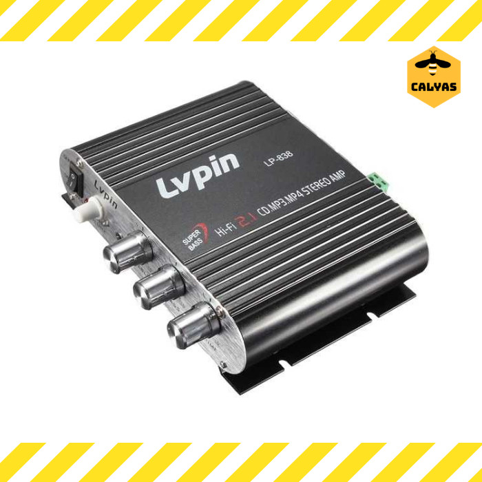 Jual Mini Stereo Amplifier Hifi Treble Bass Booster 12V 20W Merk Lvpin ...