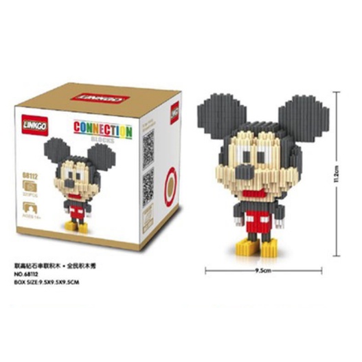 Jual Mini Nano Block Mickey Mouse Minnie Donald Daisy Mainan Balok 3D ...
