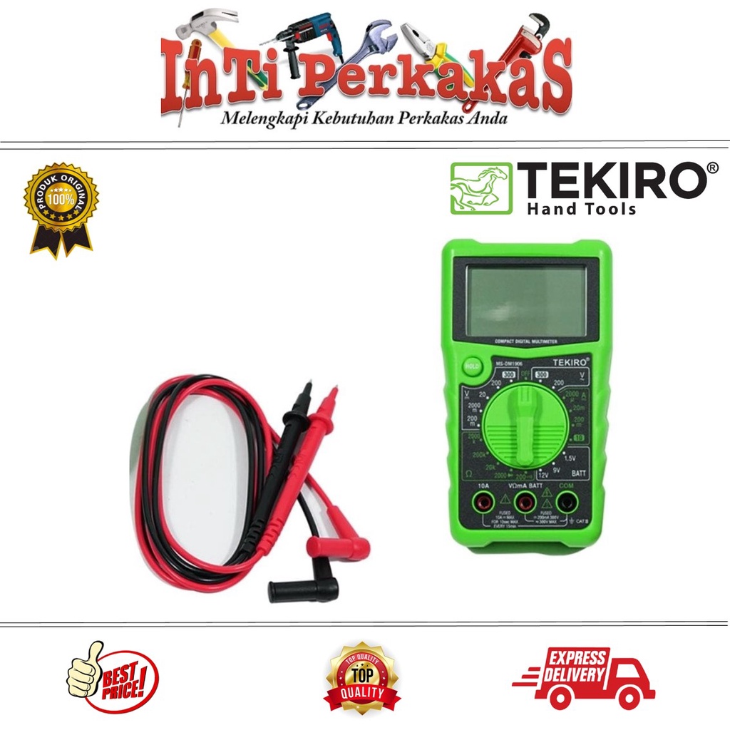 Jual TEKIRO DIGITAL MULTIMETER COMPACT AVO METER ALAT PERTUKANGAN ...