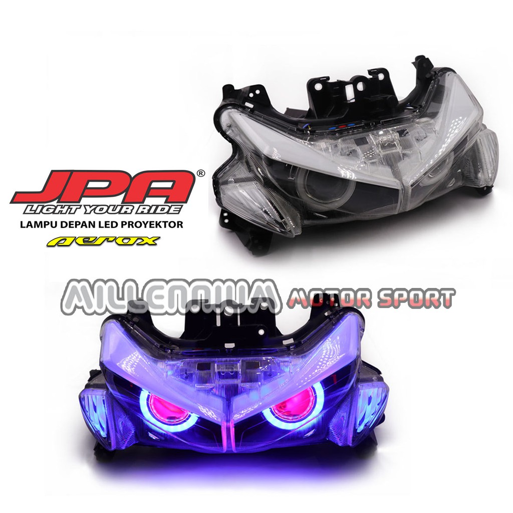Jual LAMPU DEPAN AEROX - LED PROYEKTOR - JPA | Shopee Indonesia