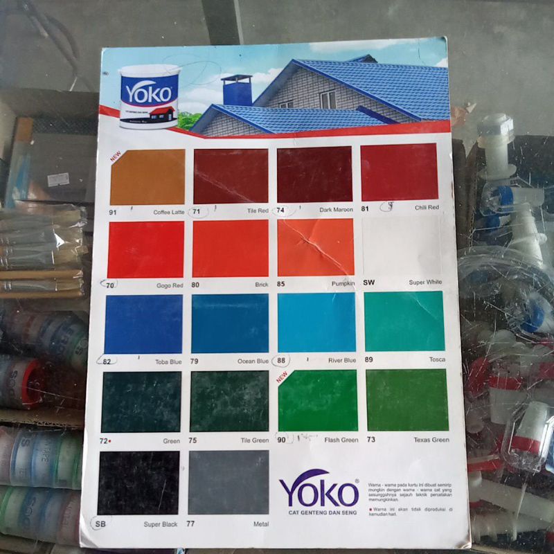 Jual cat genteng dan seng yoko | Shopee Indonesia