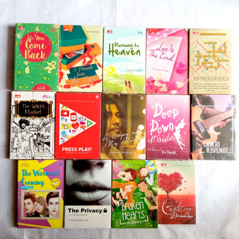 Jual Buku Novel If You Come Back / A Presents From The Past / Runway Heaven / Love Is The End ...