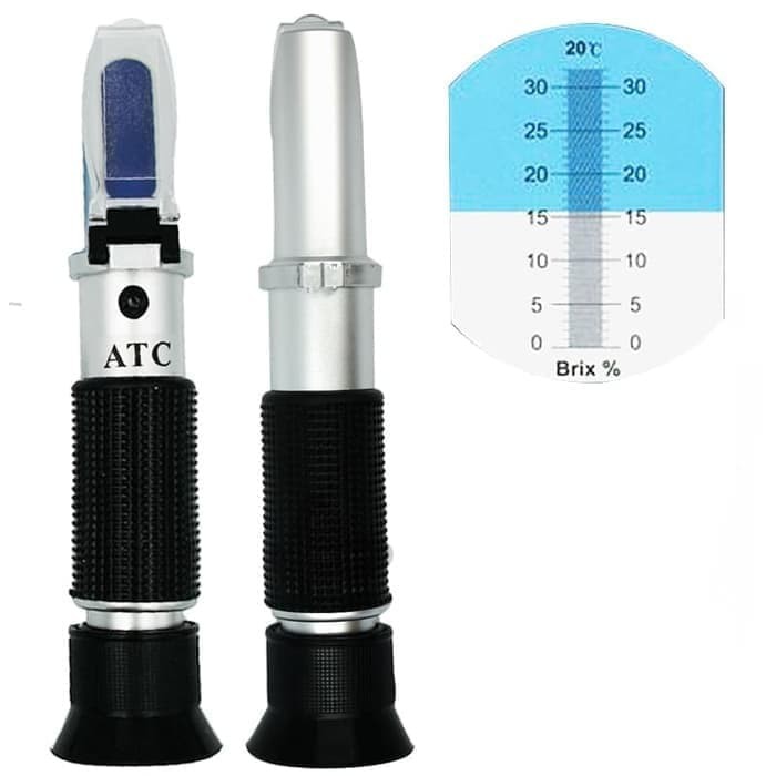 Jual Alat Ukur Kadar Gula Makanan Minuman Refractometer brix Sugar 0-32 ...