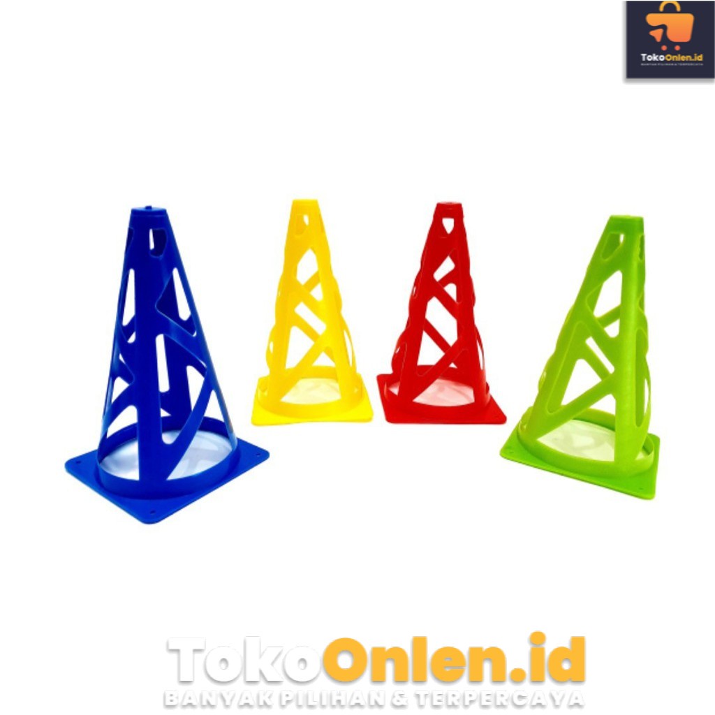 Jual cone cones kun kerucut penanda bola 23 cm lubang | Shopee Indonesia