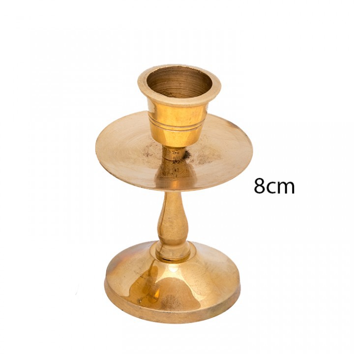 Jual Tempat Lilin Kuningan Polos 8 cm candle holder altar wadah lilin ...