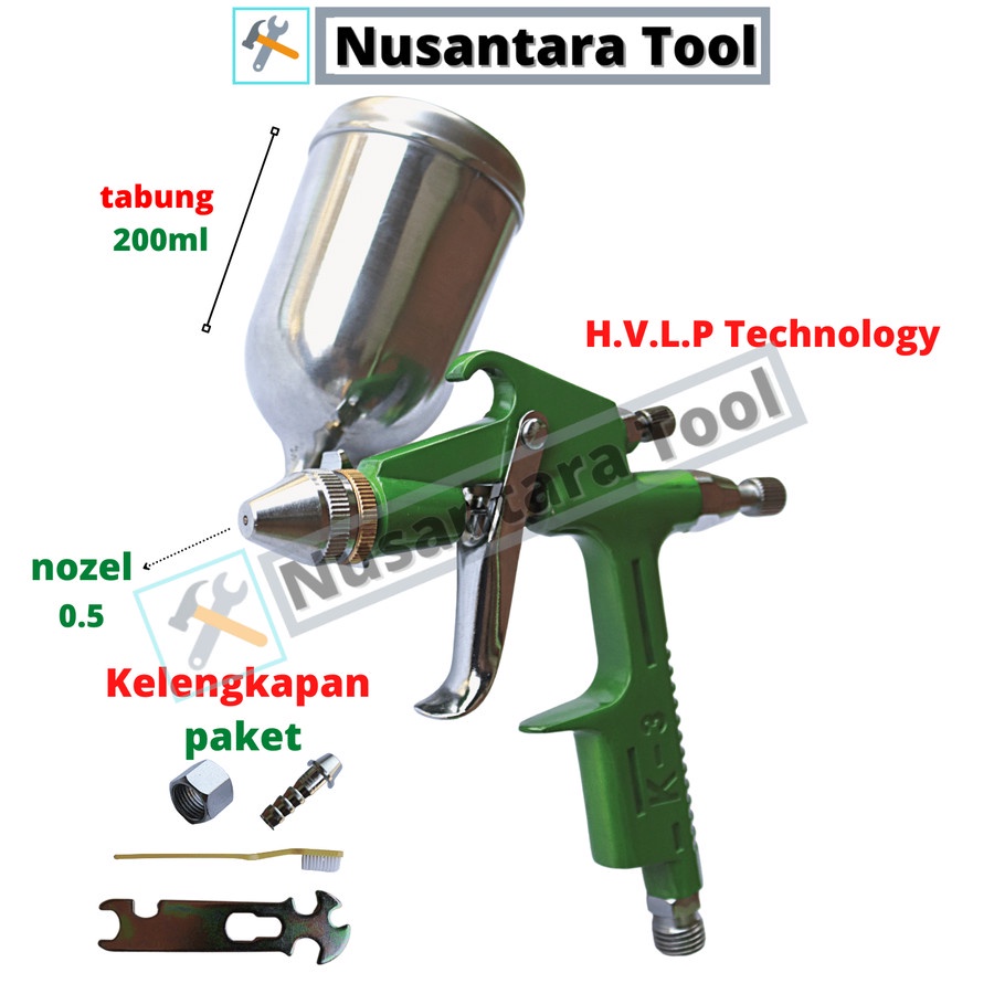 Jual SprayGun Cat Semprot K 3 Tabung Atas Tekiro Japan | Shopee Indonesia