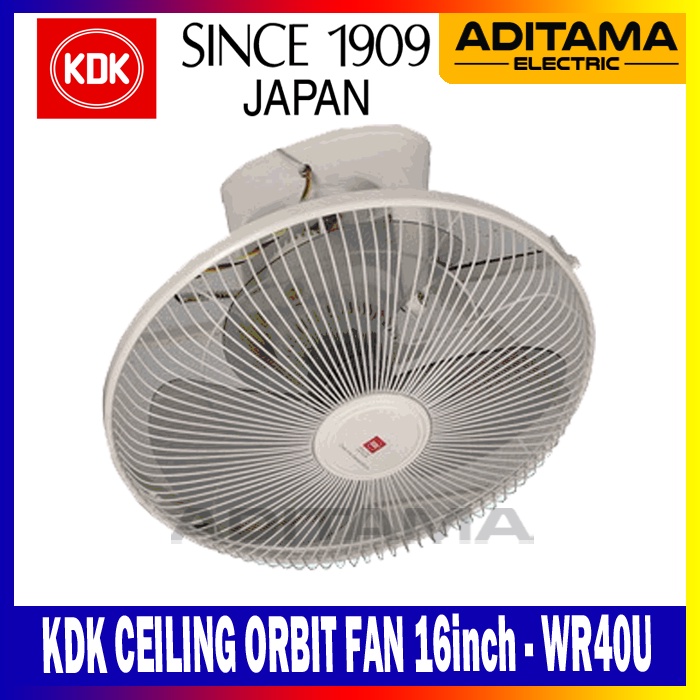 Jual KDK CEILING ORBIT FAN 16inch WR40U/ KDK KIPAS ANGIN PLAFON WR-40U ...