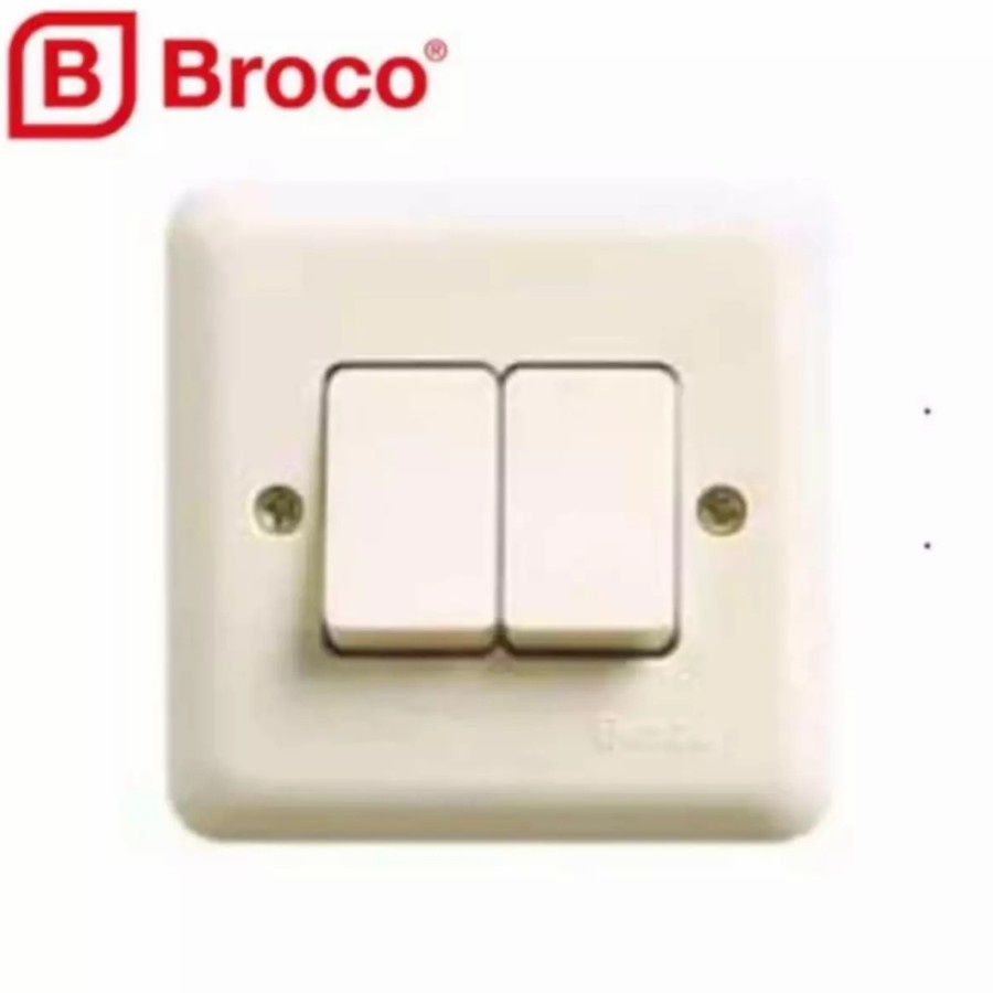 Jual Saklar SWITCH Double Engkel / Broco Saklar Seri 6622U New Gee ...