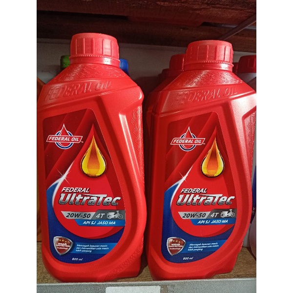 Jual OLI ULTRATECH 800 ML 20W-500 ORIGINAL FEDERAL OIL | Shopee Indonesia