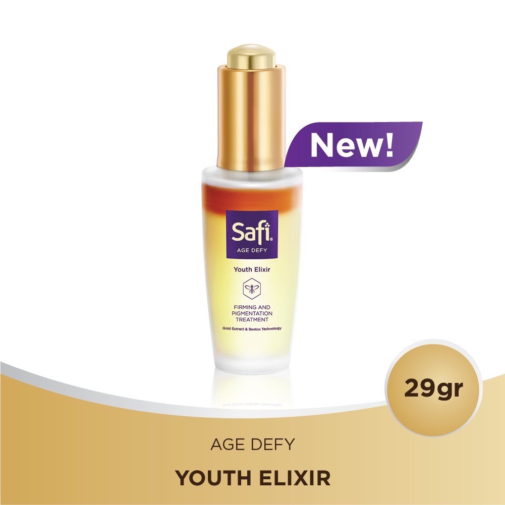 Jual SAFI Age Defy Gold Water Essence/ Serum/ Cleanser/ Youth Elixir/ Night Cream/ Day Emulsion ...
