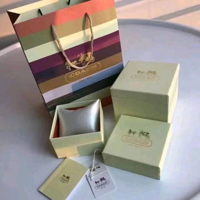 Jual Box Jam Original Coach & Box Ori Coach Fullset | Shopee Indonesia