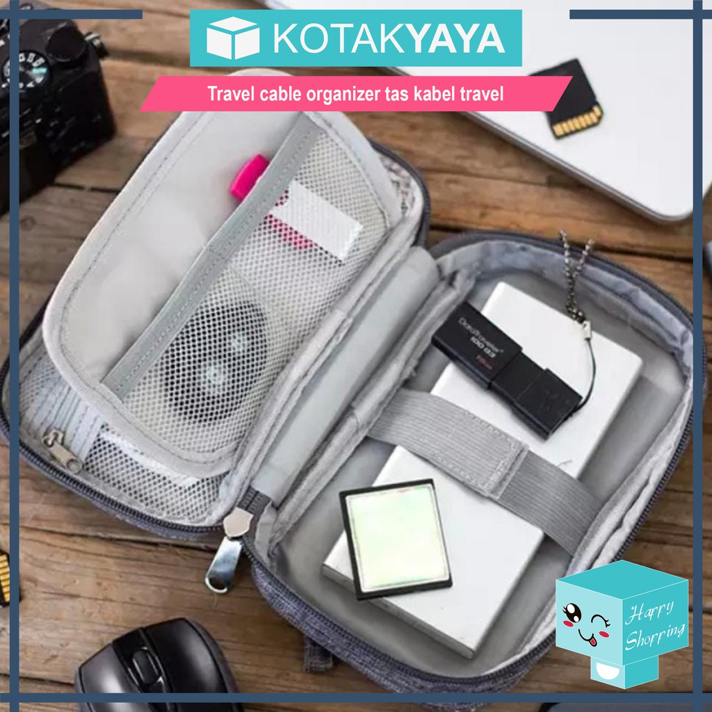 Jual Travel cable organizer tas kabel travel | Shopee Indonesia
