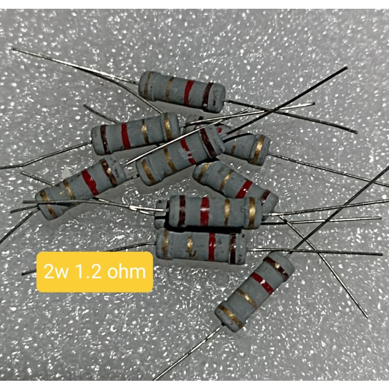 Jual 10BUAH RESISTOR 2WATT 1.2 OHM 2 WATT 1,2 OHM 1.2OHM 2 WATT 1R2 OHM ...