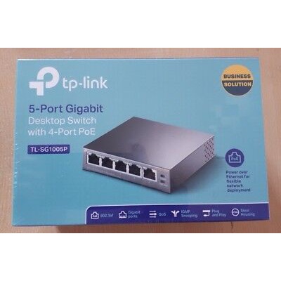 Jual TP LINK TL-SG1005P 5-PORT GIGABIT DESKTOP SWITCH WITH 4-PORT POE | Shopee Indonesia