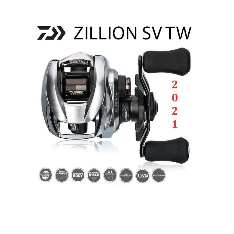 Jual Reel Daiwa Zillion SV TW 1000XHL 2021 | Made in Japan | Baitcasting reel | Saltwater | 100% ...