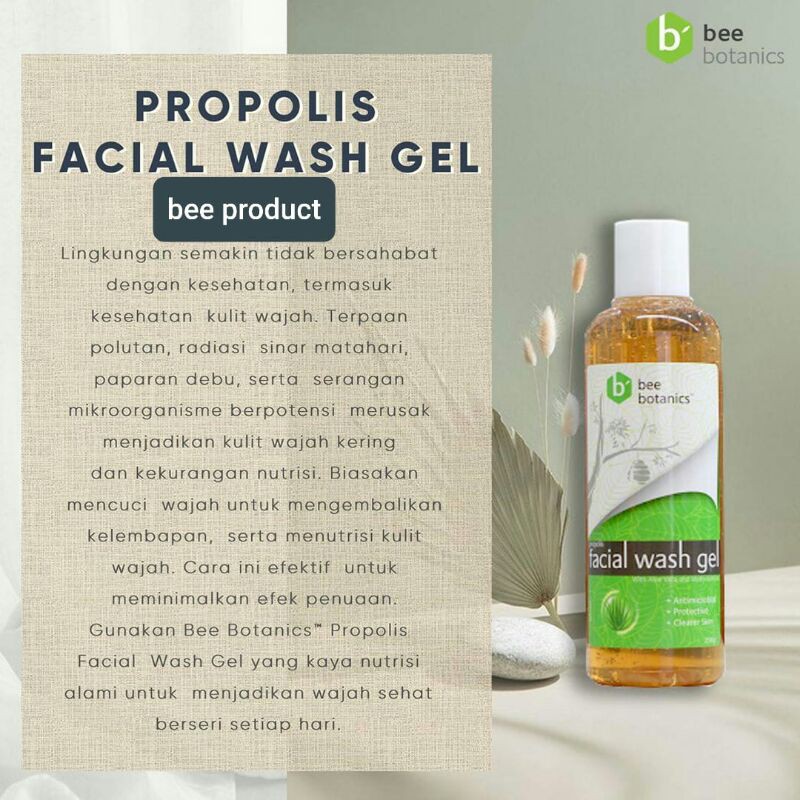 Jual Bee Botanic Facial Wash Gel 250g | Shopee Indonesia