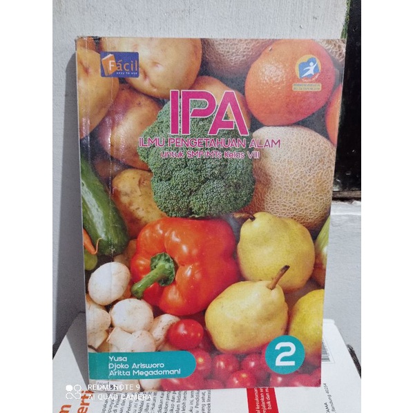 Jual buku bekas kurikulum 2013 edisi revisi IPA ilmu pengetahuan alam untuk smp mts kelas viii ...