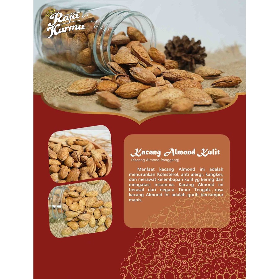 Jual Kacang Almond kulit susu almond panggang roasted | Shopee Indonesia