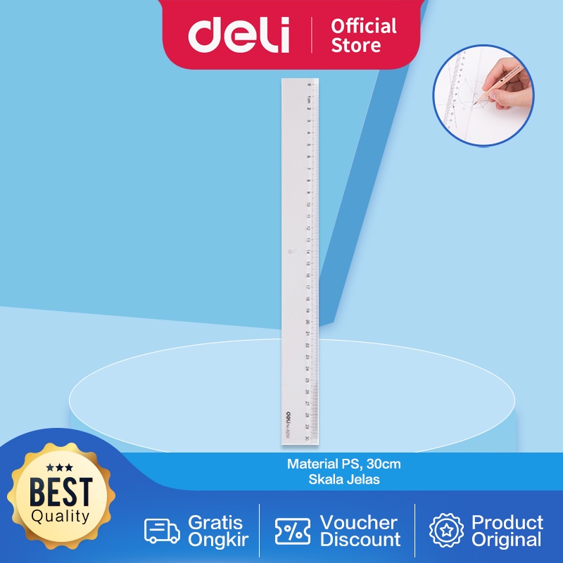 Jual Deli Penggaris Kualitas tinggi lulus uji ultra transparant ...