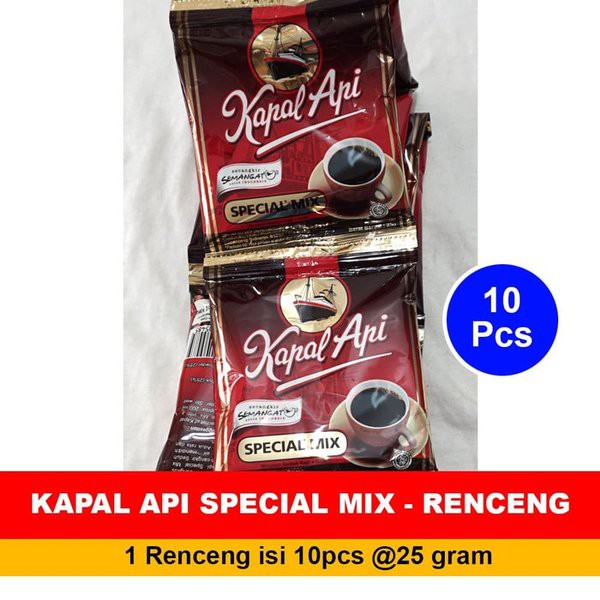 Jual Kapal Api Special Mix Sachet 25gr per Renceng (10 Sachet) | Shopee ...