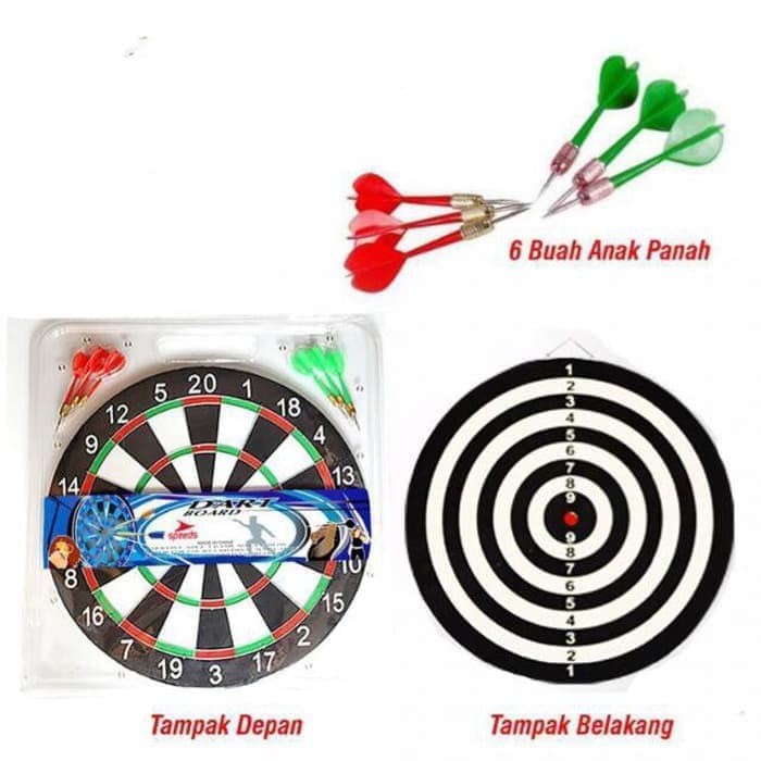 Jual Papan Dart Board Besar Ukuran 43 cm | Shopee Indonesia