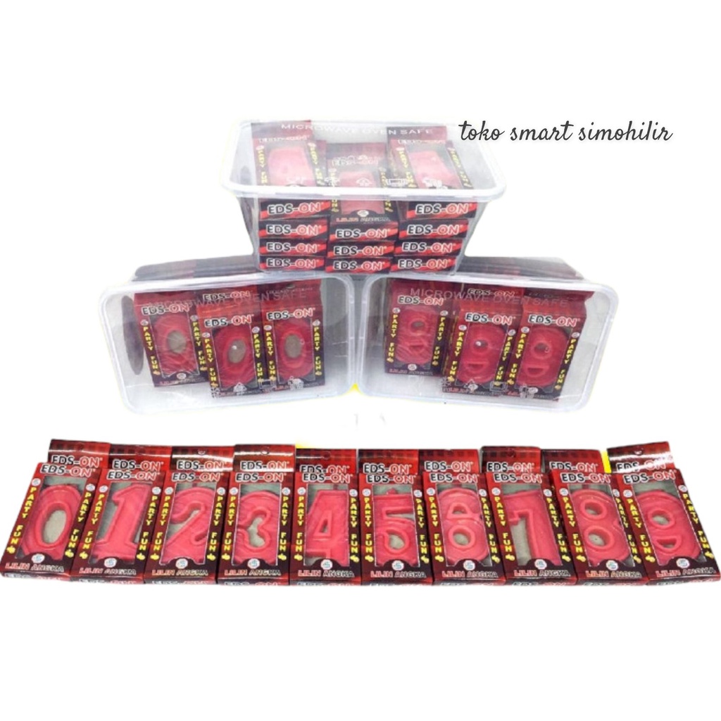 Jual LILIN ANGKA / LILIN ANGKA MERAH ULANG TAHUN | Shopee Indonesia