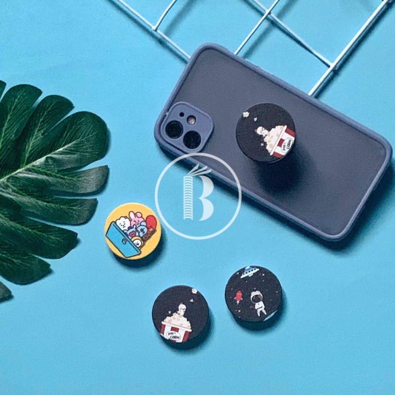 Jual Bindermu Ready Pop Socket Standing HP Motif Karakter BTS BT21 ...